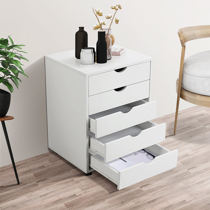 Ebern Designs Coray 18.7'' Wide 5 -Drawer Mobile File Cabinet & Reviews | Wayfair